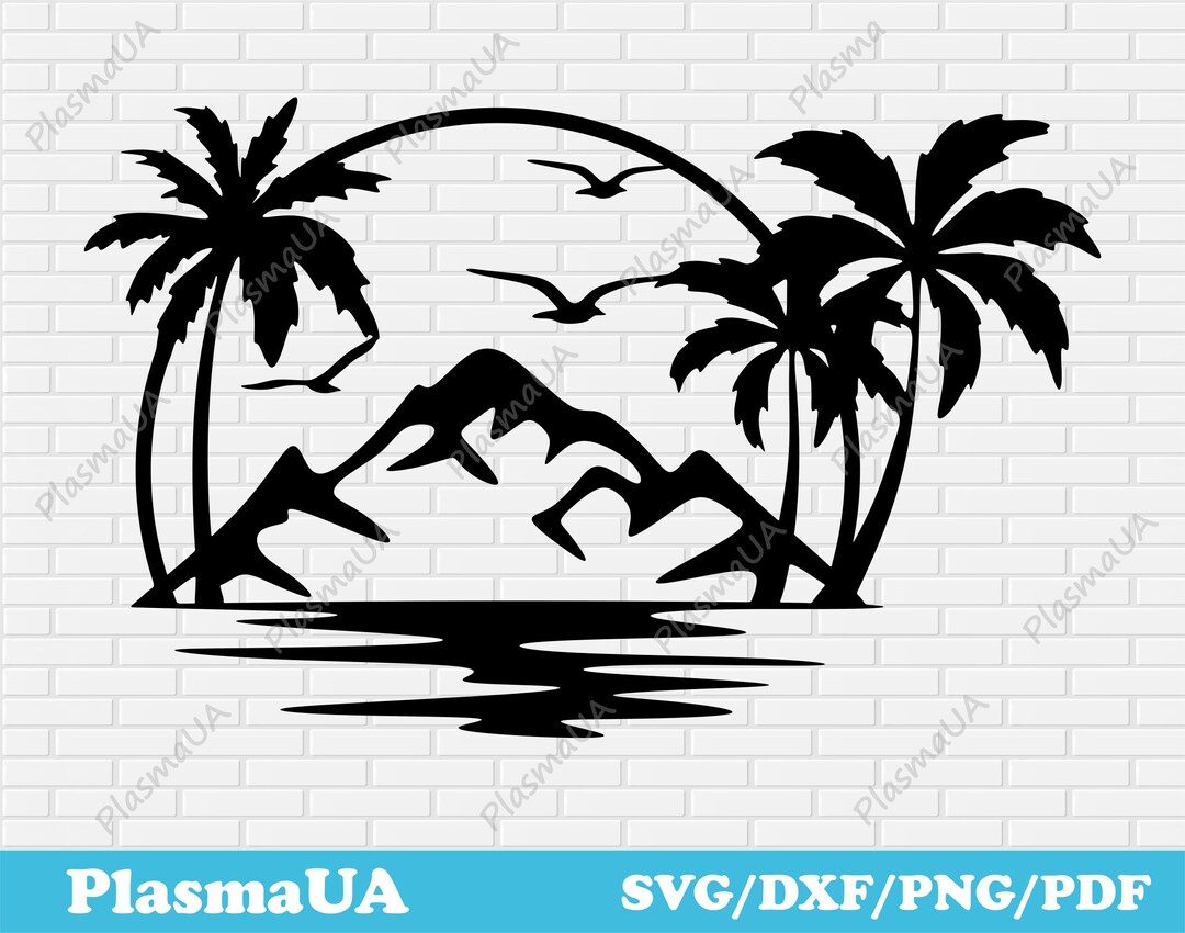 Sunset Svg, Sunset T-shirt Design, Png for Sublimation, Summer Svg ...