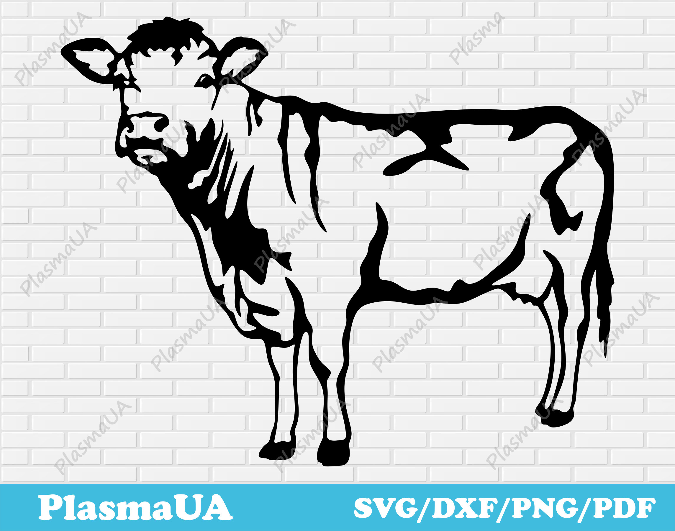 Cow Dxf, Cow for Cricut, Cow Png, Dxf Cut File, Files for Laser, Laser ...