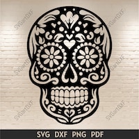 Skull Svg - Etsy