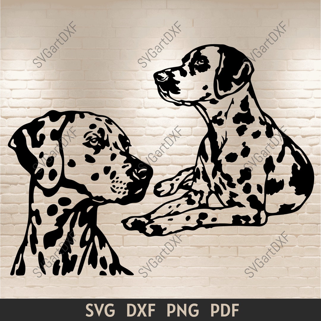 Dalmatian Dog Svg, Dalmatians Dxf for Laser Cut, Cut Files for Cricut ...