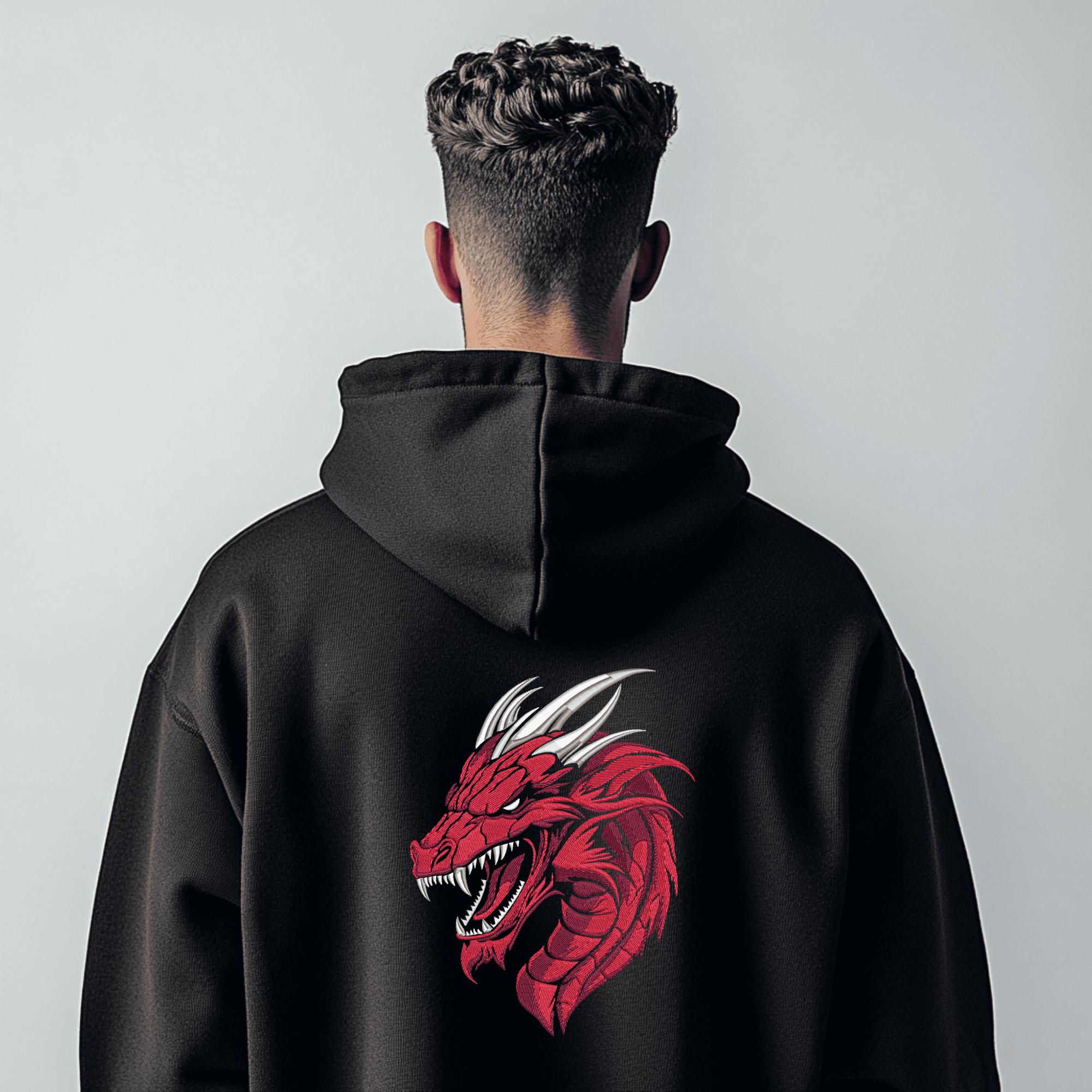 Dragon – Machine Embroidery Design for Dark Fabric , Jef Pec Hus Pec ...