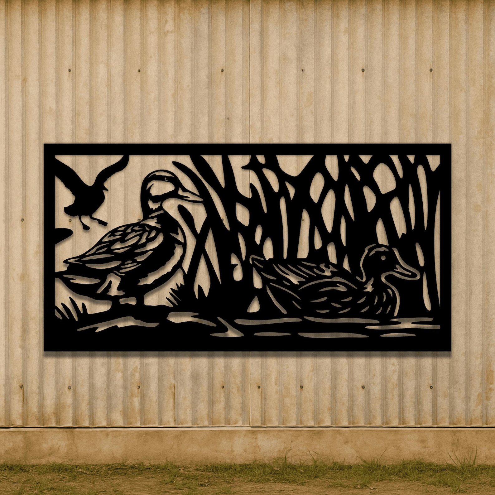 Wildlife Panel CNC Designs | DXF for Laser Cutting & Nature Gate Decor ...