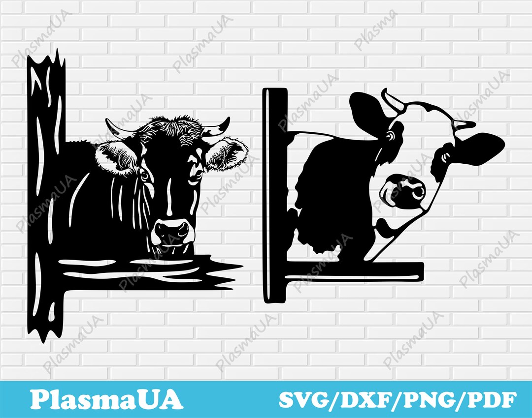 Svg Cows, Dxf Files Cows, Dxf Files for Laser, Dxf Files for Cnc, Svg ...