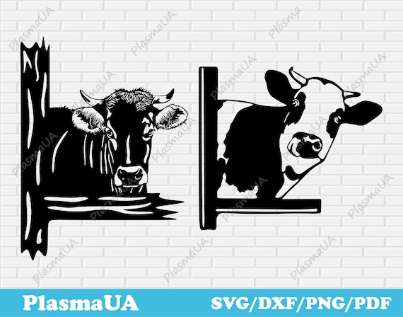 Svg Cows Dxf Files Cows Dxf Files for Laser Dxf Files for - Etsy Canada