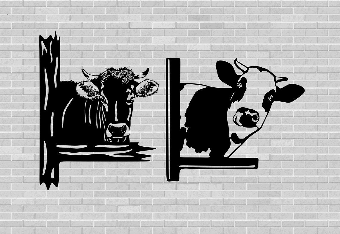 Svg Cows Dxf Files Cows Dxf Files for Laser Dxf Files for | Etsy