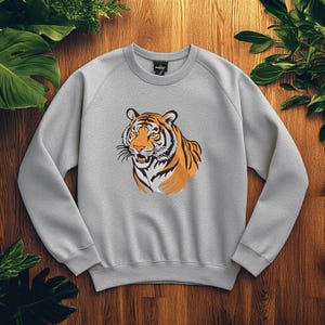 Tiger Embroidery Design, Jef Files for Craft, Pes Exp Dst Hus Pec for ...