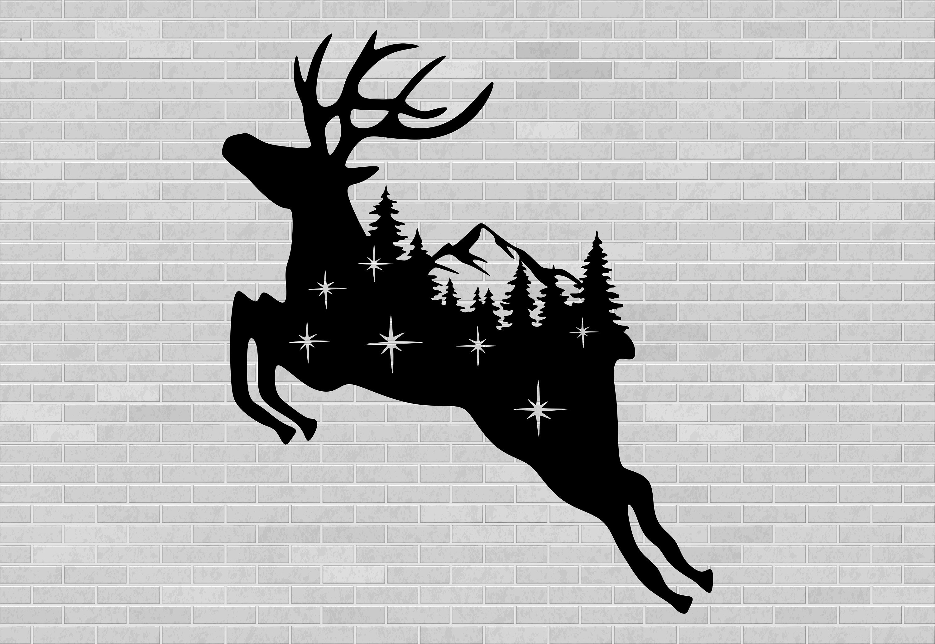 Deer Vector Deer Dxf Tshirt Cut File Laser Cut File for | Etsy UK