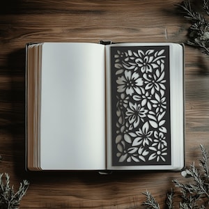 Flower Bookmarks Svg, Cutting Files for Cricut, Dxf for CNC Laser Cut ...