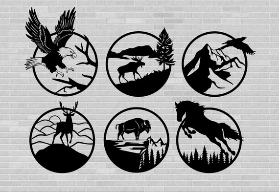 Landscape Art Svg Home Decor Svg Landscape Dxf Printable | Etsy