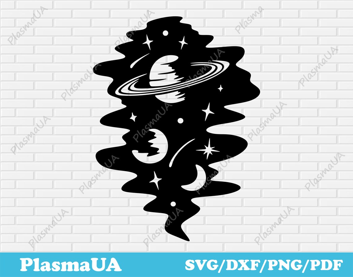Space Png File SVG DXF Files Laser Cut Dxf Laser Cut Svg - Etsy