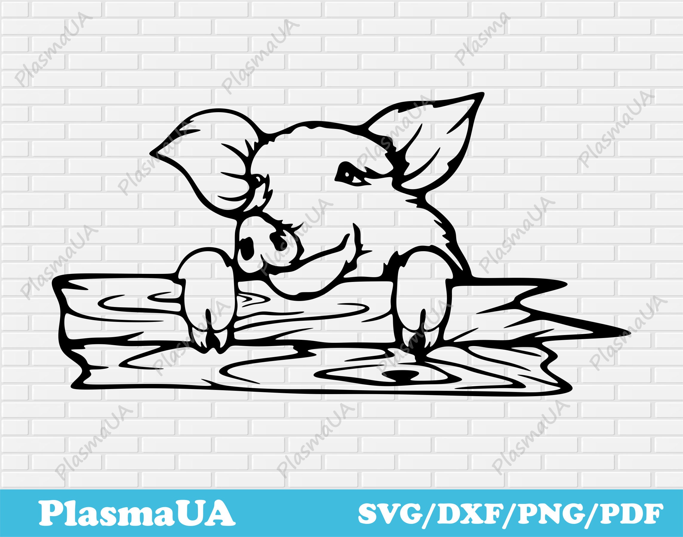 Pig Cut File Pig Svg Cute Pig for Cricut Farm Animal for - Etsy
