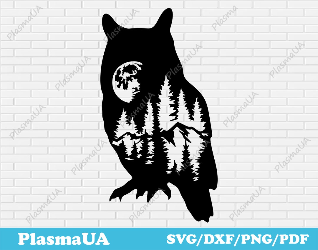 Wildlife Owl Svg Dxf – Laser Cut Wall Art Design for CNC, Cricut ...