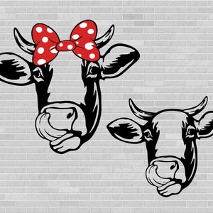 Cow cricut cow for laser cute cow svg cameo files farm | Etsy