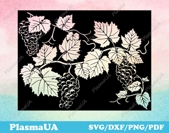 Grape Vector Grape Svg Grape Dxf Svg Dxf Png Design for T | Etsy