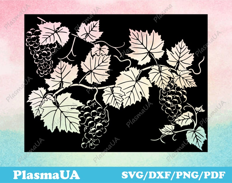 Grape Vector, Grape Svg, Grape Dxf, Svg Dxf Png, Design for T Shirt ...