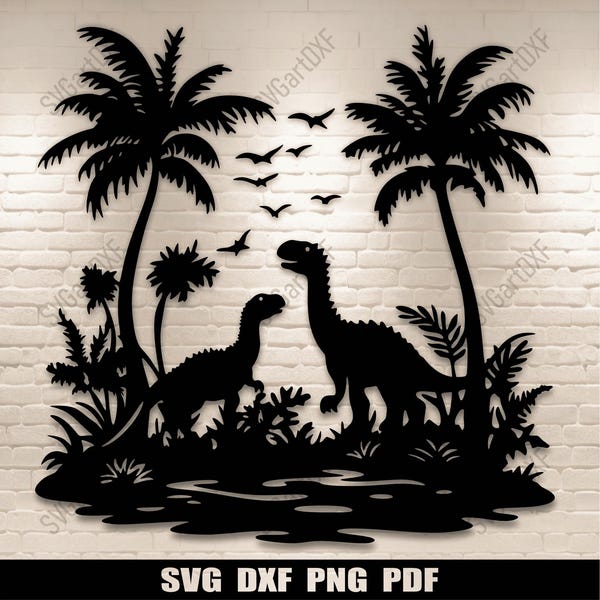 Dinosaur Dxf - Etsy
