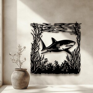Shark Svg for Cricut Design & Silhouette Studio, Shark Dxf for Laser ...