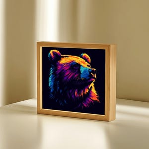 3D Bear Shadow Box Svg, Layered Cut Files for Cricut & Silhouette, Dxf ...