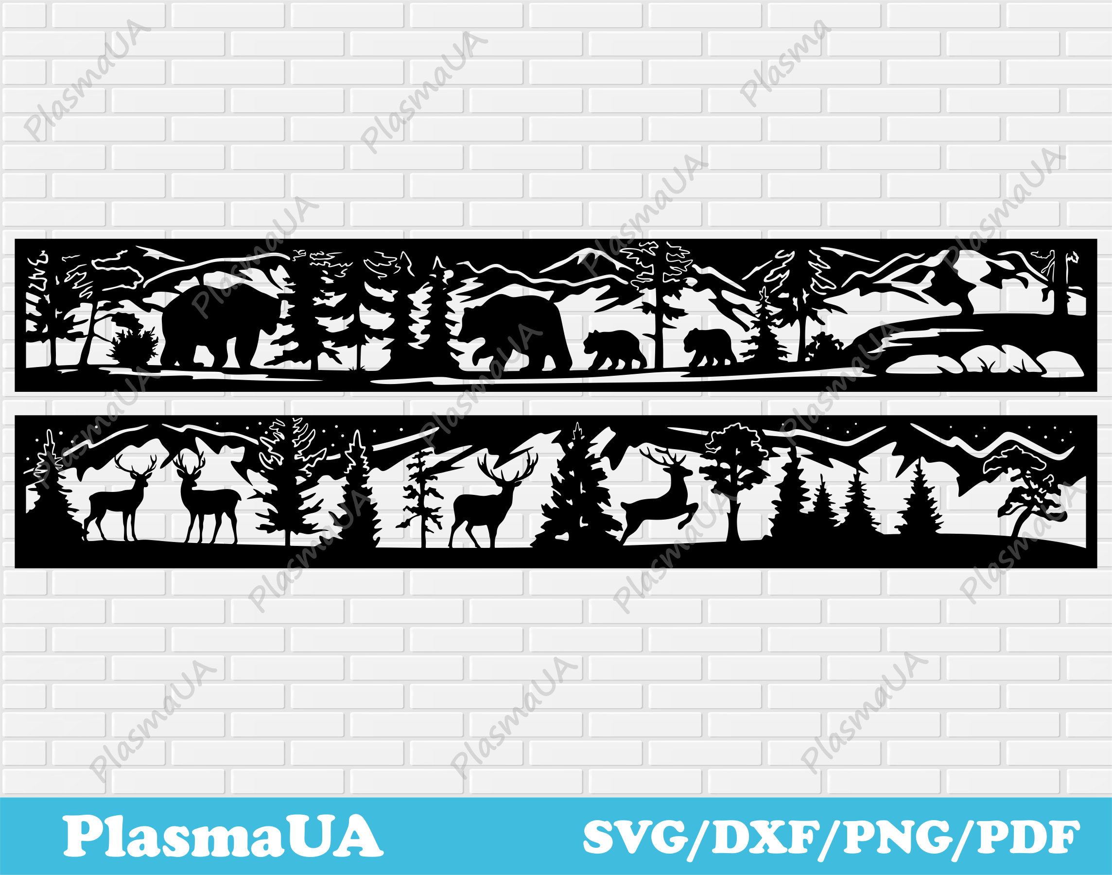 Animals Scenes Dxf Cutting Files for Laser Files for Cnc - Etsy Canada