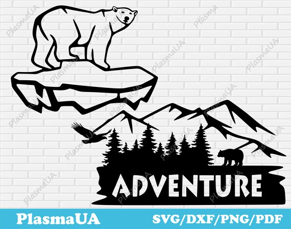 Polar Bear Svg Polar Bear Vector Adventure Svg Summer Svg - Etsy