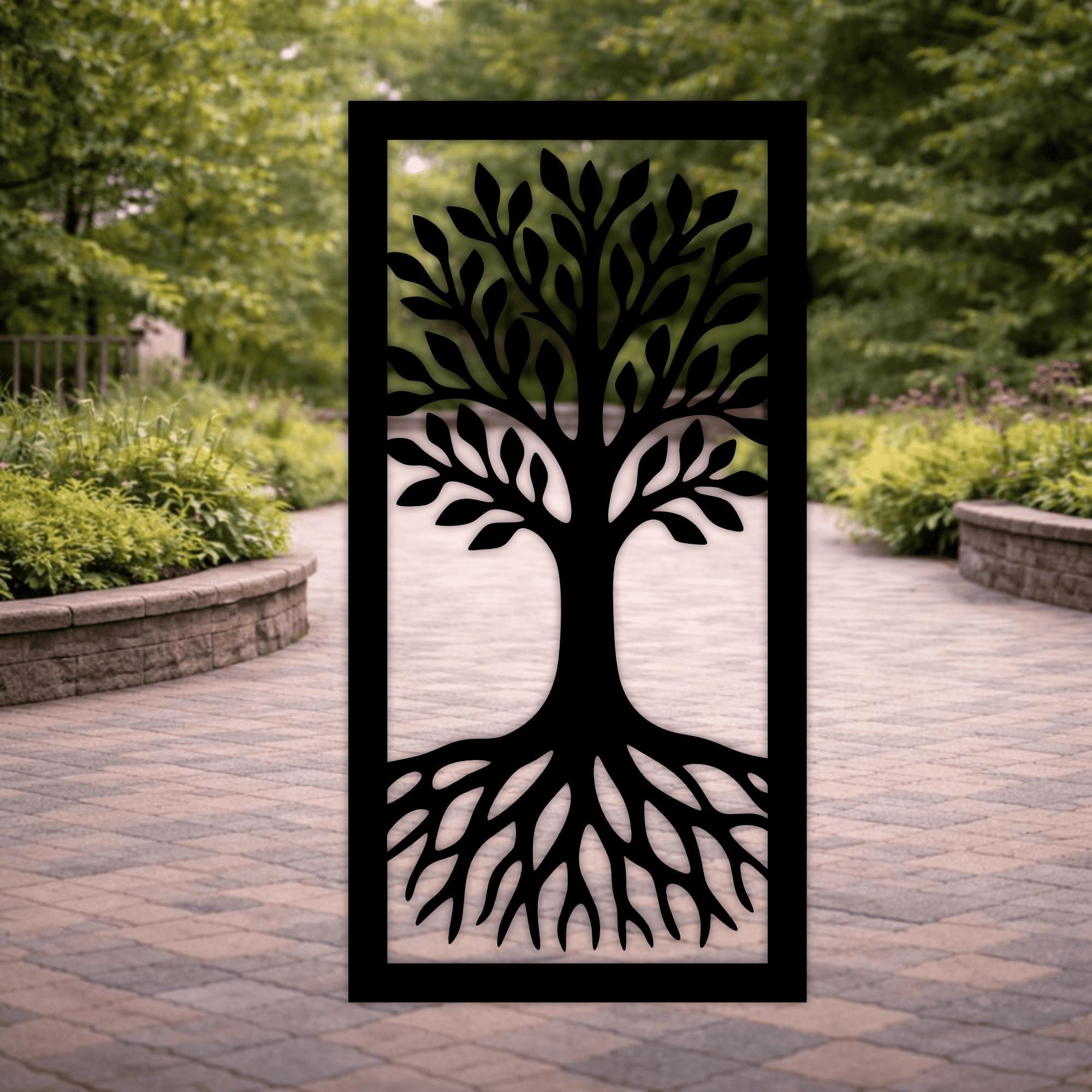 Nature Panels SVG DXF Bundle – Gate Forest, Trees, Mountains & Wildlife ...