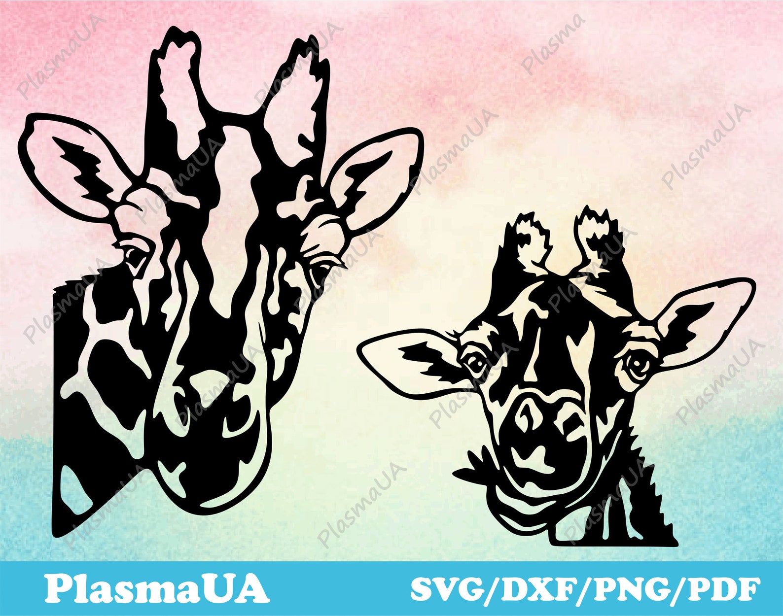 Giraffes Svg Cut Files for Cricut Dxf Cutting Files Cute - Etsy