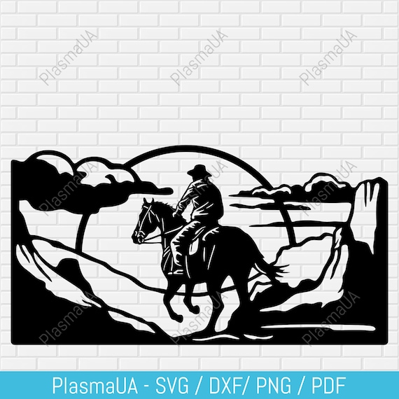 Western Scene Silhouette