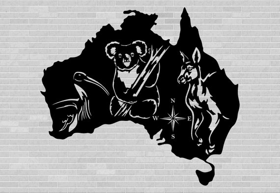 Australia svg animals svg for laser sticker svg svg cutting | Etsy