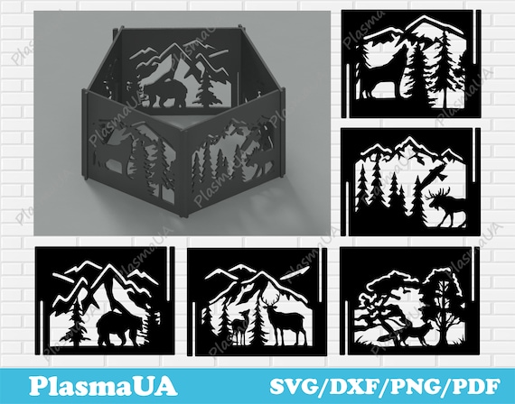 Fire Pit Dxf Files Fire Pit Cnc Files for Laser Cut Files - Etsy