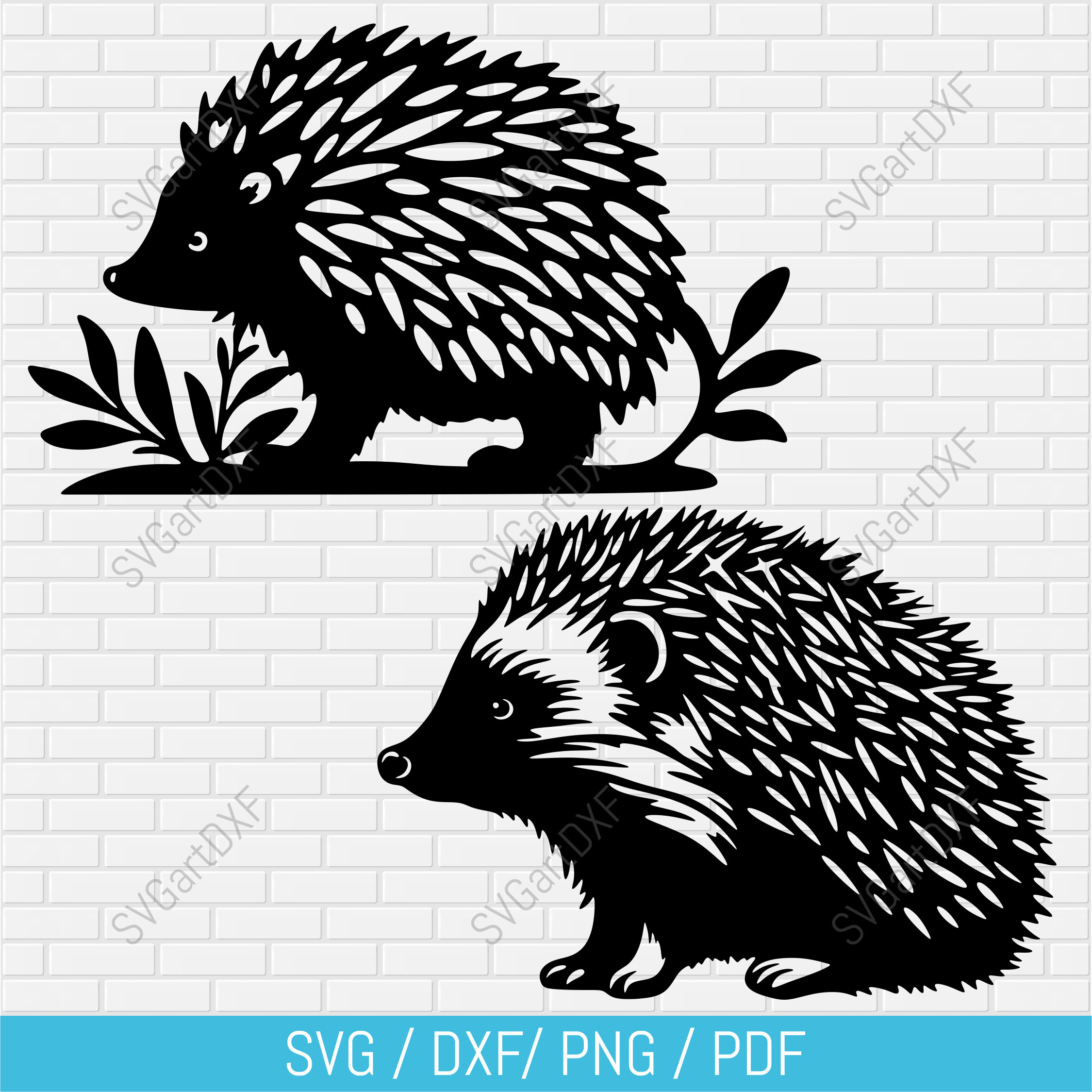 Hedgehogs Svg, Hedgehog Cut Files for Cricut, Dxf for Laser, Dxf Files ...