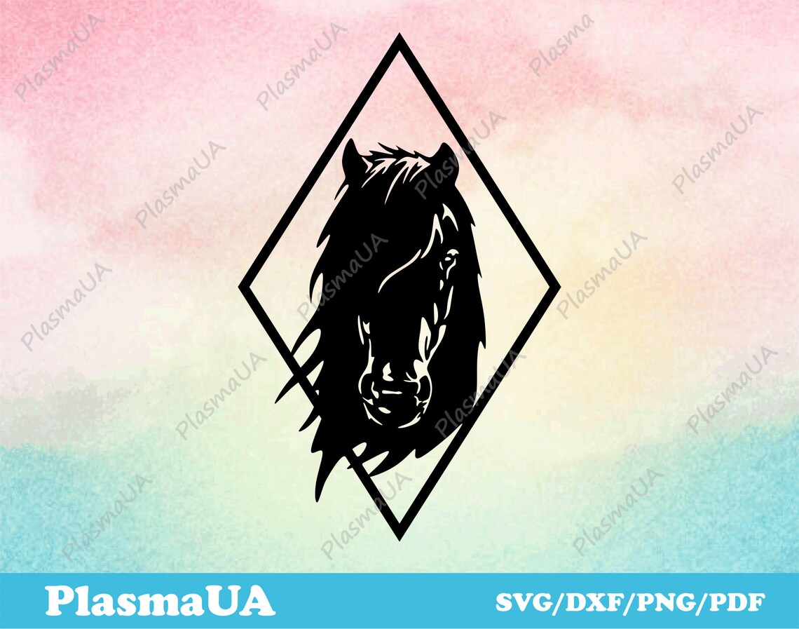Horse Image Horse Dxf Horse Cricut Horse Silhouette Cnc - Etsy