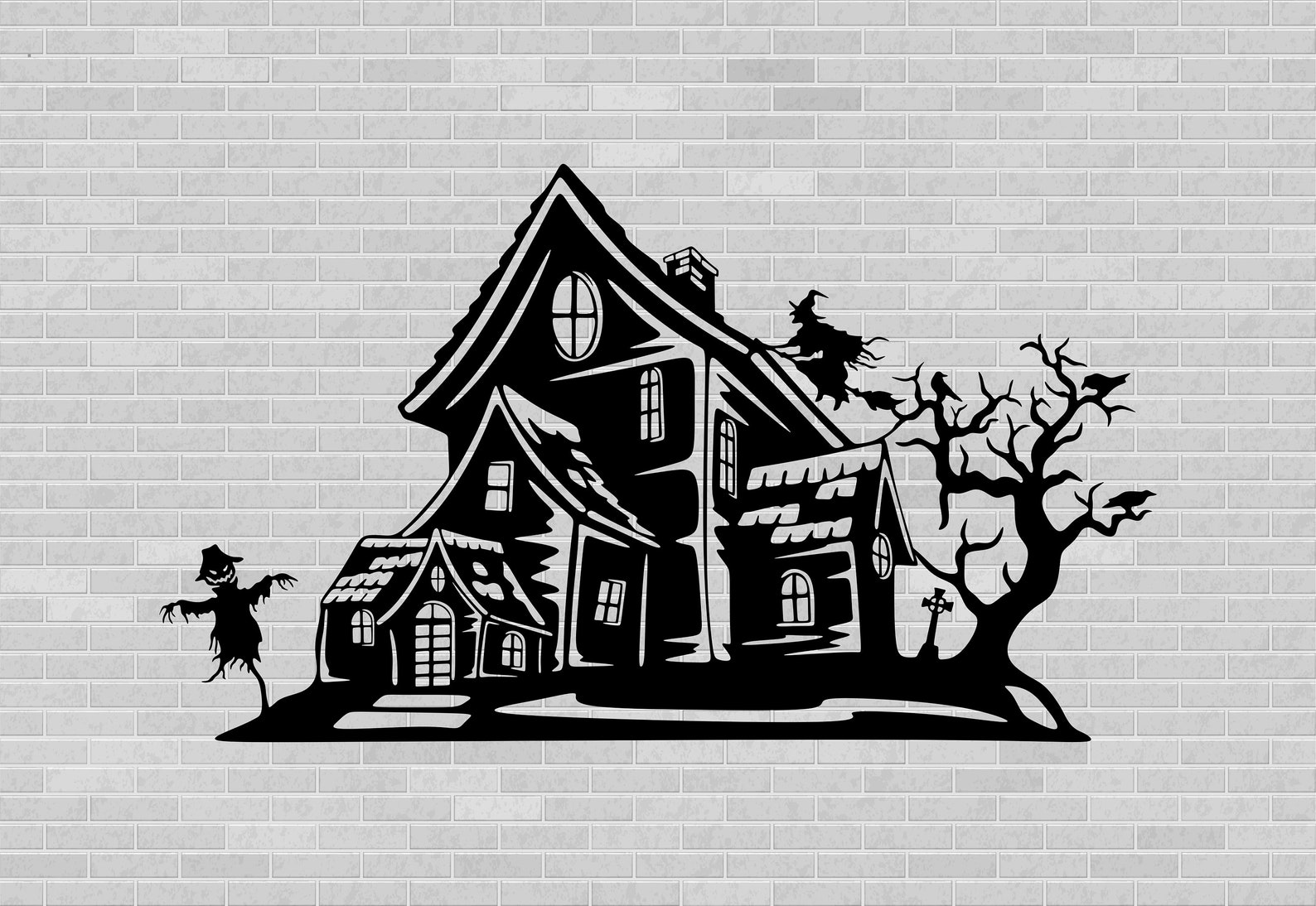 Scary house png cricut svg files svg Halloween haunted | Etsy