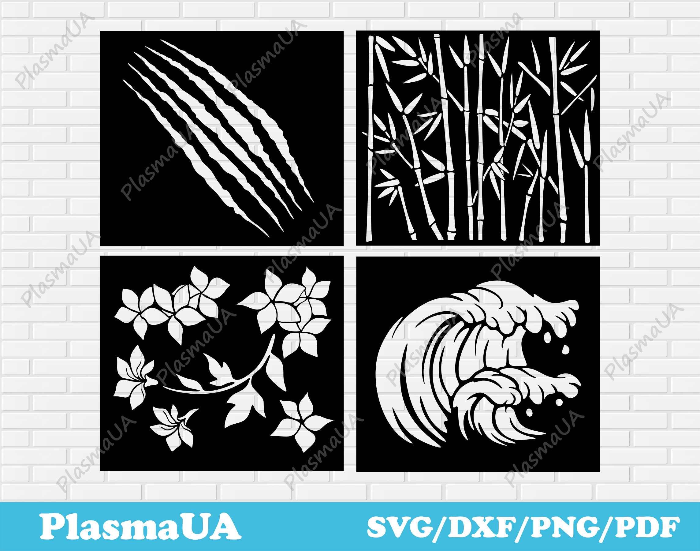 Paneles dxf archivos corte láser archivos cortados por - Etsy México