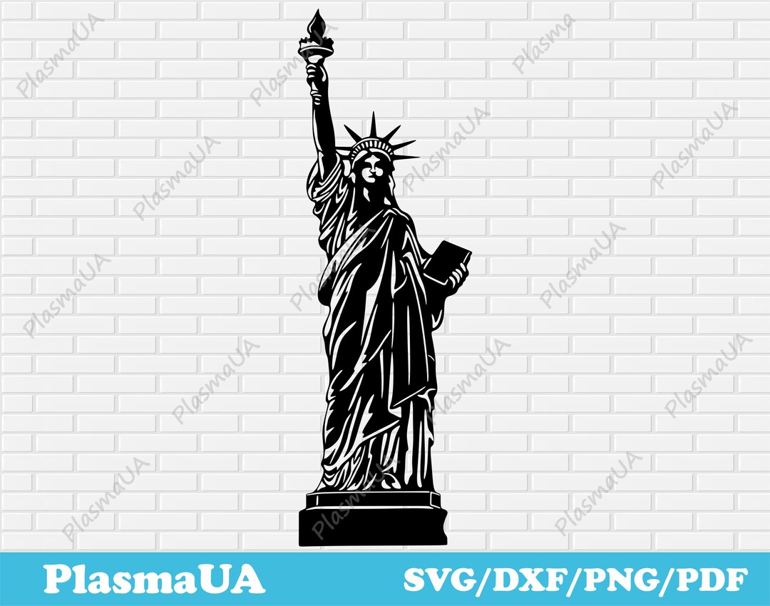 Statue of Liberty Clipart, Laser Cut Dxf, Svg for Cricut, Svg Pattern ...