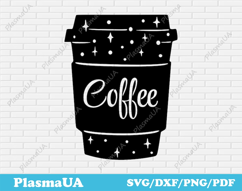 Coffee Clip Art DXF Coffee Dxf Cut File Coffee Svg Coffee - Etsy
