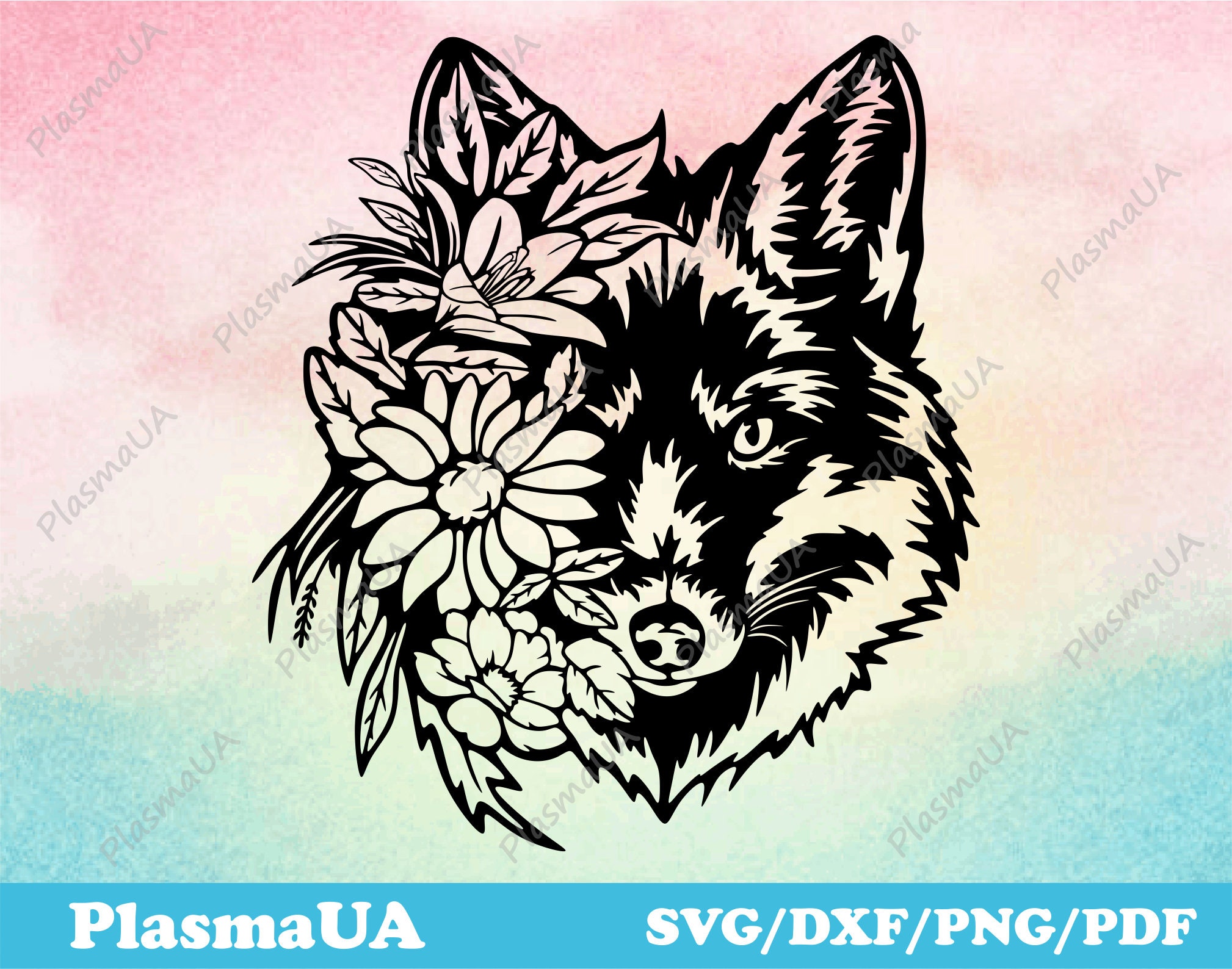 Fox Svg Silhouette Animals for Laser Cutting Download Laser - Etsy