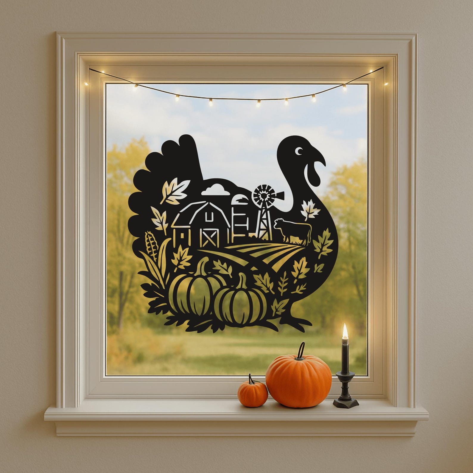 Thanksgiving Turkey Farm Svg Dxf Png – Fall Harvest Cutting File for ...