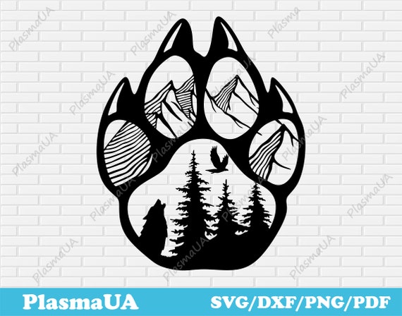Animal Paw Svg Cut File for Cricut Svg for Download Laser - Etsy