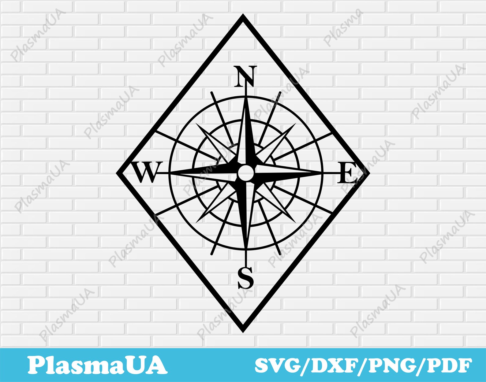 Compass Clipart Svg File Dxf File Metal Art Digital Files - Etsy