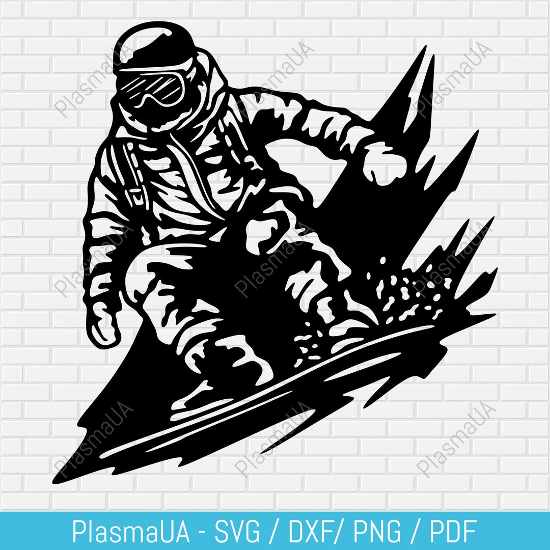 Snowboarder Svg File, Snowboarding Cut Files, Sport Svg for Cricut, Png ...