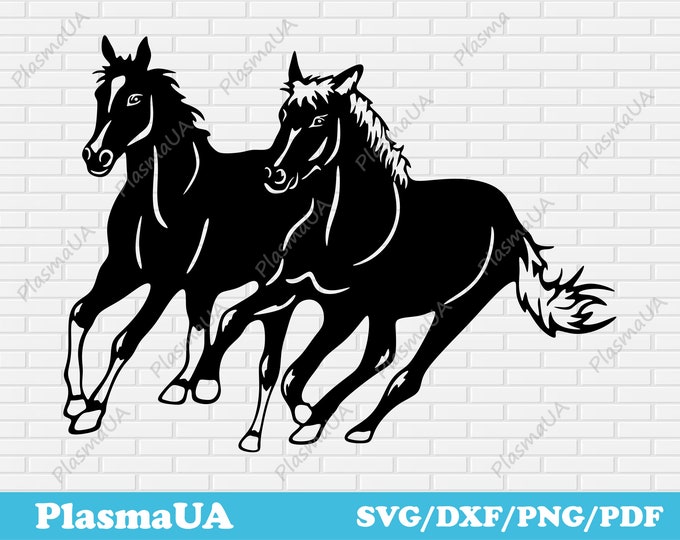 Horses Cut File, Horse Png, Svg for Cricut, Cut Files, Horses Clipart ...