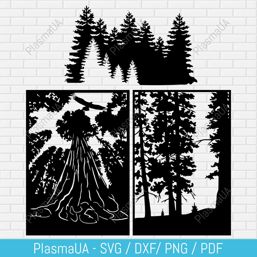 Forest Svg, Tree Svg, Woods Svg, Nature Svg, Forest Vector, Forest ...