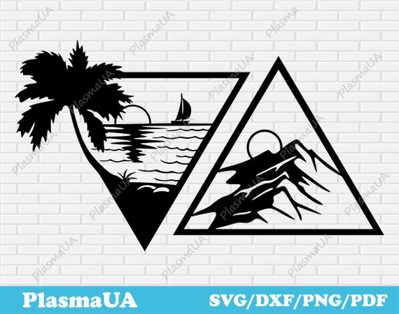 Sea Svg Nature Dxf Vector for Cricut Clipart Png Graphic - Etsy