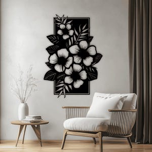 Flower Panel Dxf for CNC, Laser Cut Design, Svg for Silhouette, Vinyl ...