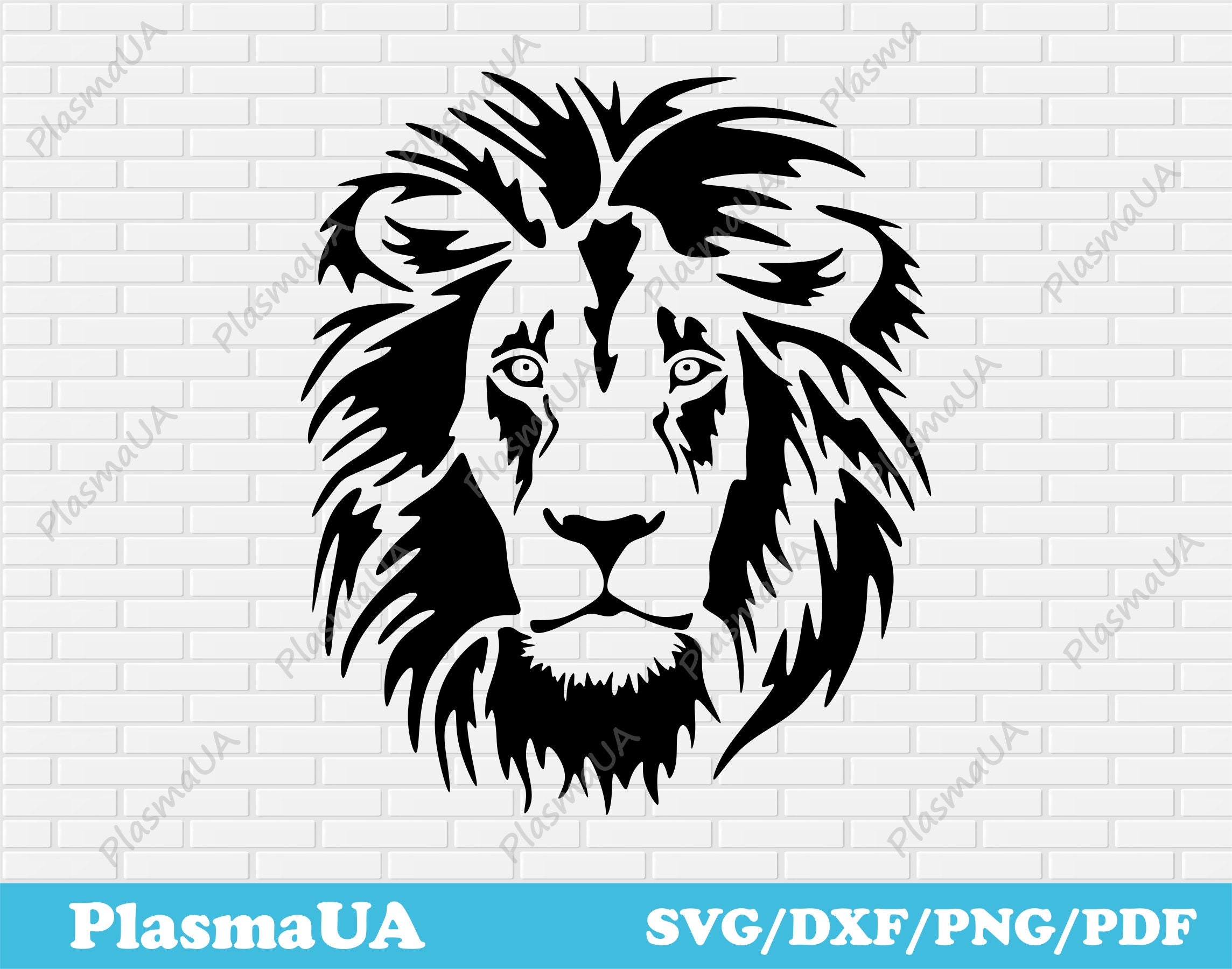 Lion Svg Lion Clipart Dxf Files for Laser Svg for Cricut - Etsy Denmark