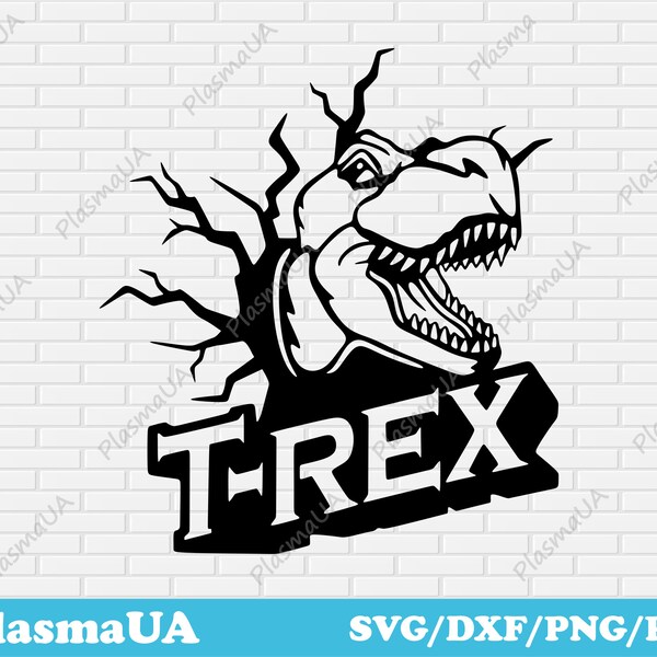 T Rex Svg - Etsy