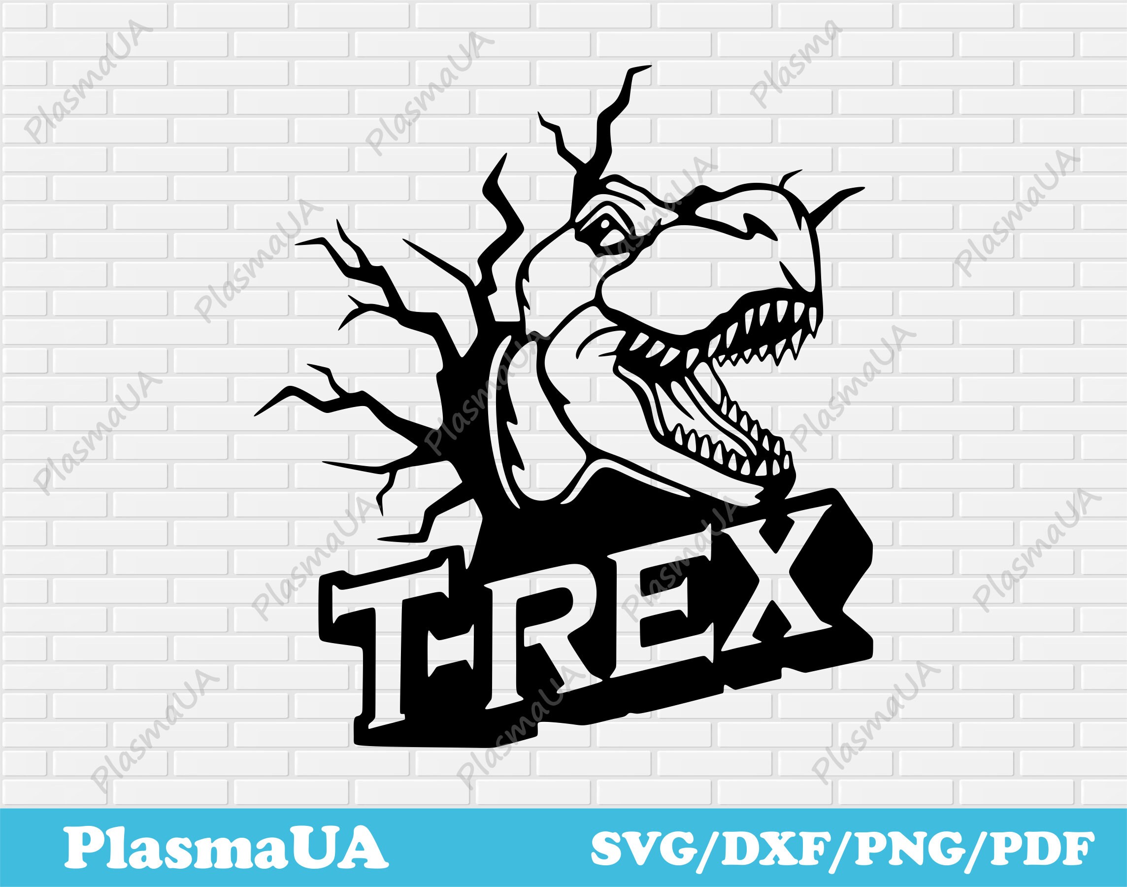 T-rex Svg T-rex Cut File Sticker Svg Vinyl Decal Svg Svg - Etsy