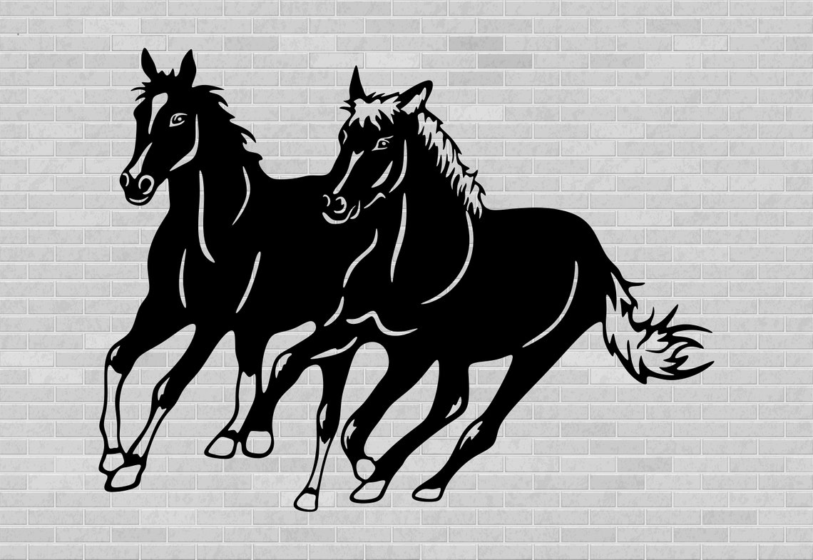 Chevaux coupé fichier png cheval svg pour cricut fichiers | Etsy