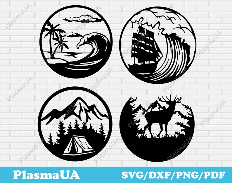 DXF Cut Files for Plasma Summer Svg for Cricut Digital Art - Etsy