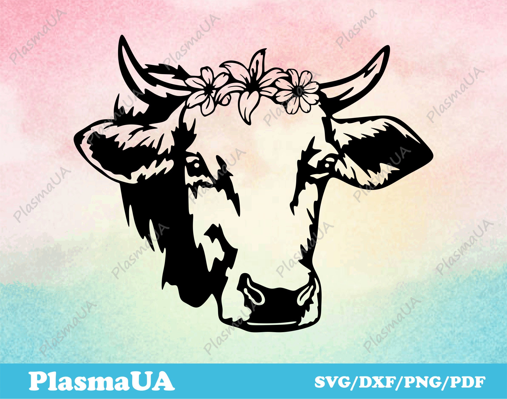 Cow Cut File Cow for Cricut T-shirt Cow Farm Animals Svg | Etsy